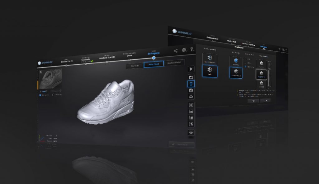 EinScan Pro 2X 2020 | มือถือและขาตั้งสแกนได้ ฐานหมุนอัตโนมัติได้