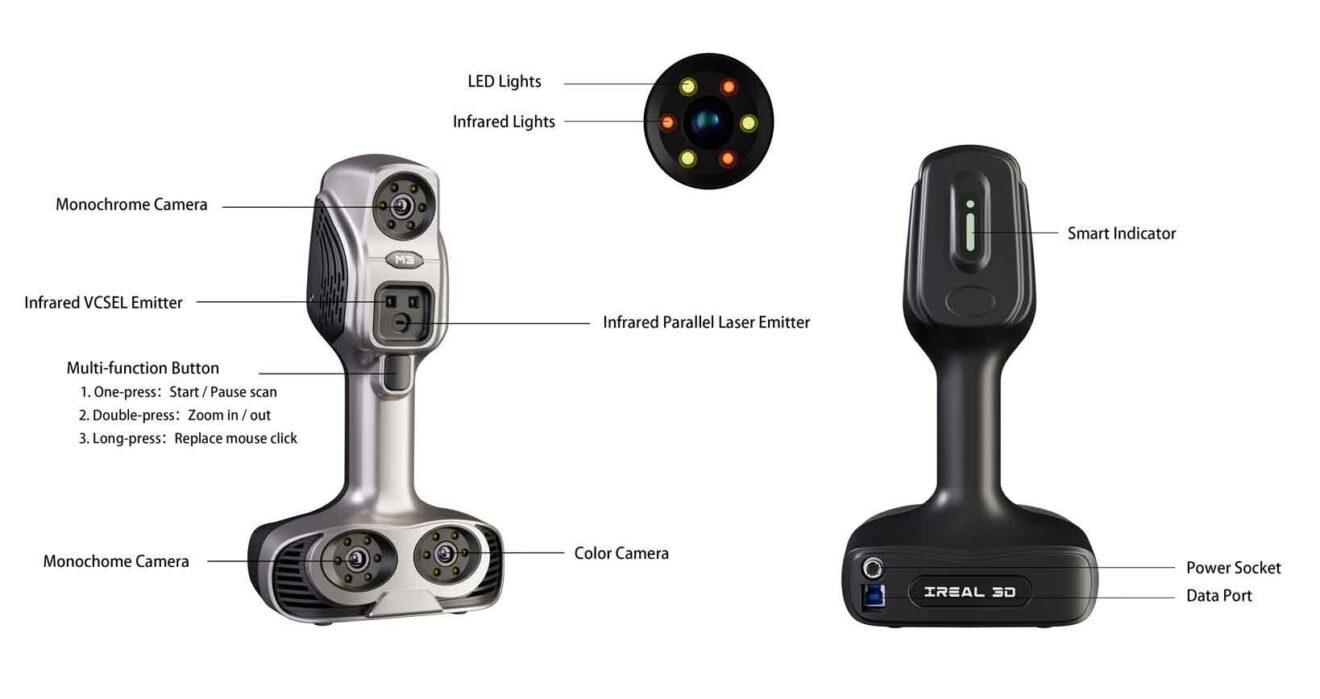 iReal M3 | 3D SCANNER iReal M3 สแกนในและนอกสถานที่ได้